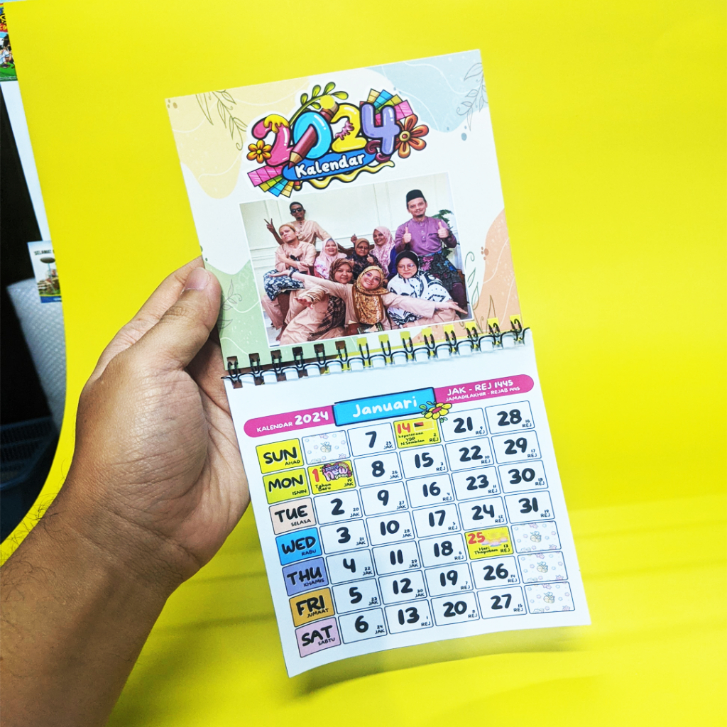 Kalendar Dinding 2024 - Custom Design - ( Kalendar Kuda ) Binding ...