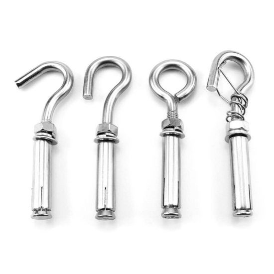 MKR 1pcs 304 Stainless Steel M6 M8 M10 M12 Expansion Screws Hooks For ...