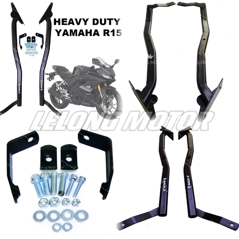 Yamaha R15 V1 V2 Heavy Duty Rack Monorack for Top Box | Shopee Malaysia