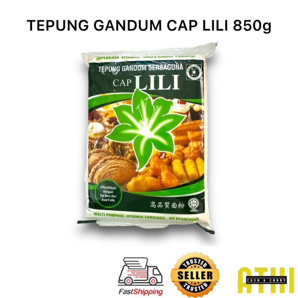Tepung Gandum Cap Lili (Green/hijau) 850g | Shopee Malaysia