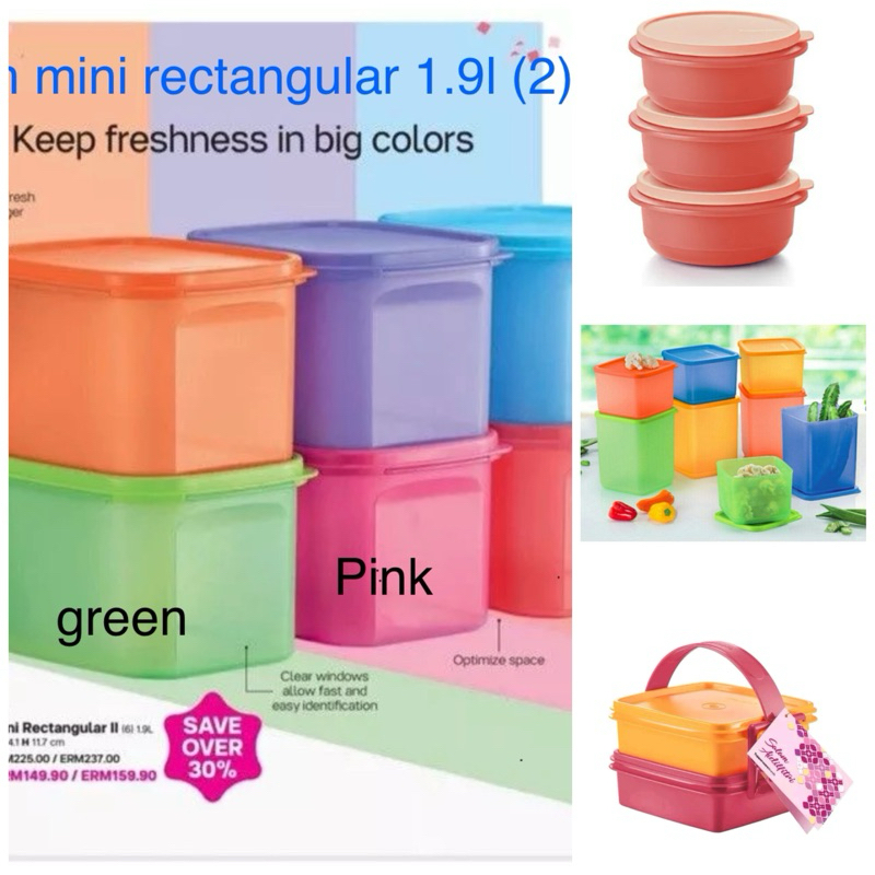 Tupperware set large handy bowl 700ml (4)/ ultimate mixing bowl 1L(3 ...