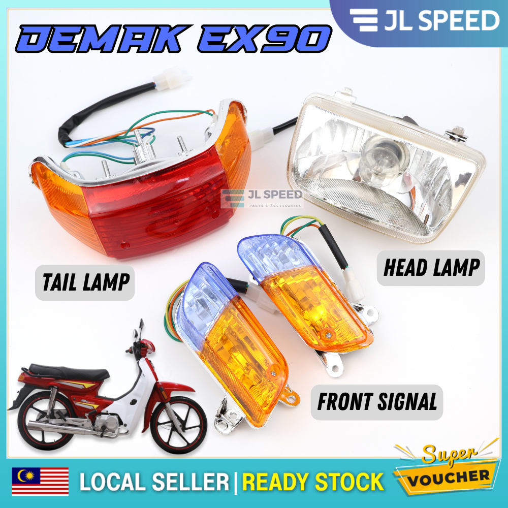 DEMAK EX90 EX 90 HEAD LAMP HEAD LIGHT / TAIL LAMP ASSY LAMPU BELAKANG ...