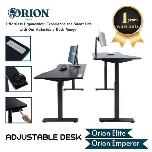 ORIONDESK ELITE HEIGHT ADJUSTABLE DESK (WHITE) | Shopee Malaysia