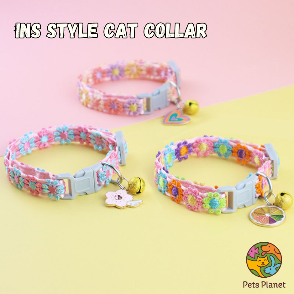 Cat collar | Bell Collar | Cartoon Collar Colourful Collar | Kitten Cat ...