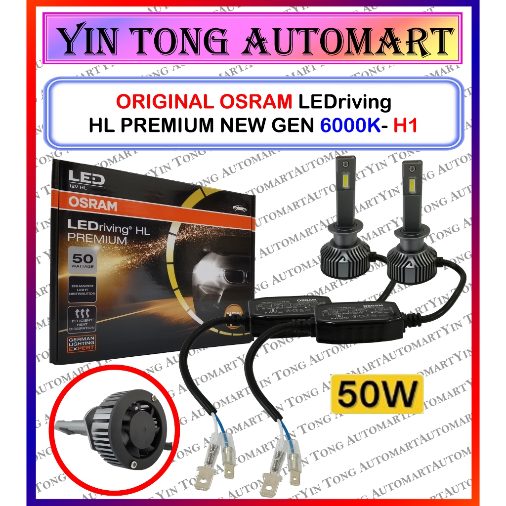100 Original Osram Ledriving Hl Premium New Gen Led New 6000k H1