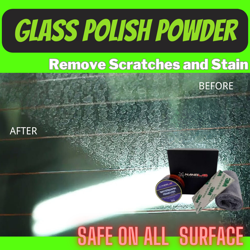 Glass Polish Powder Windshield Oil Film Remover Watermark Scratches ...