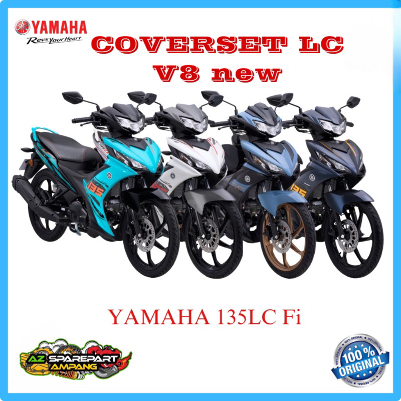 COVERSET ORIGINAL YAMAHA 135 LC V8 NEW EDITON 2023 | Shopee Malaysia