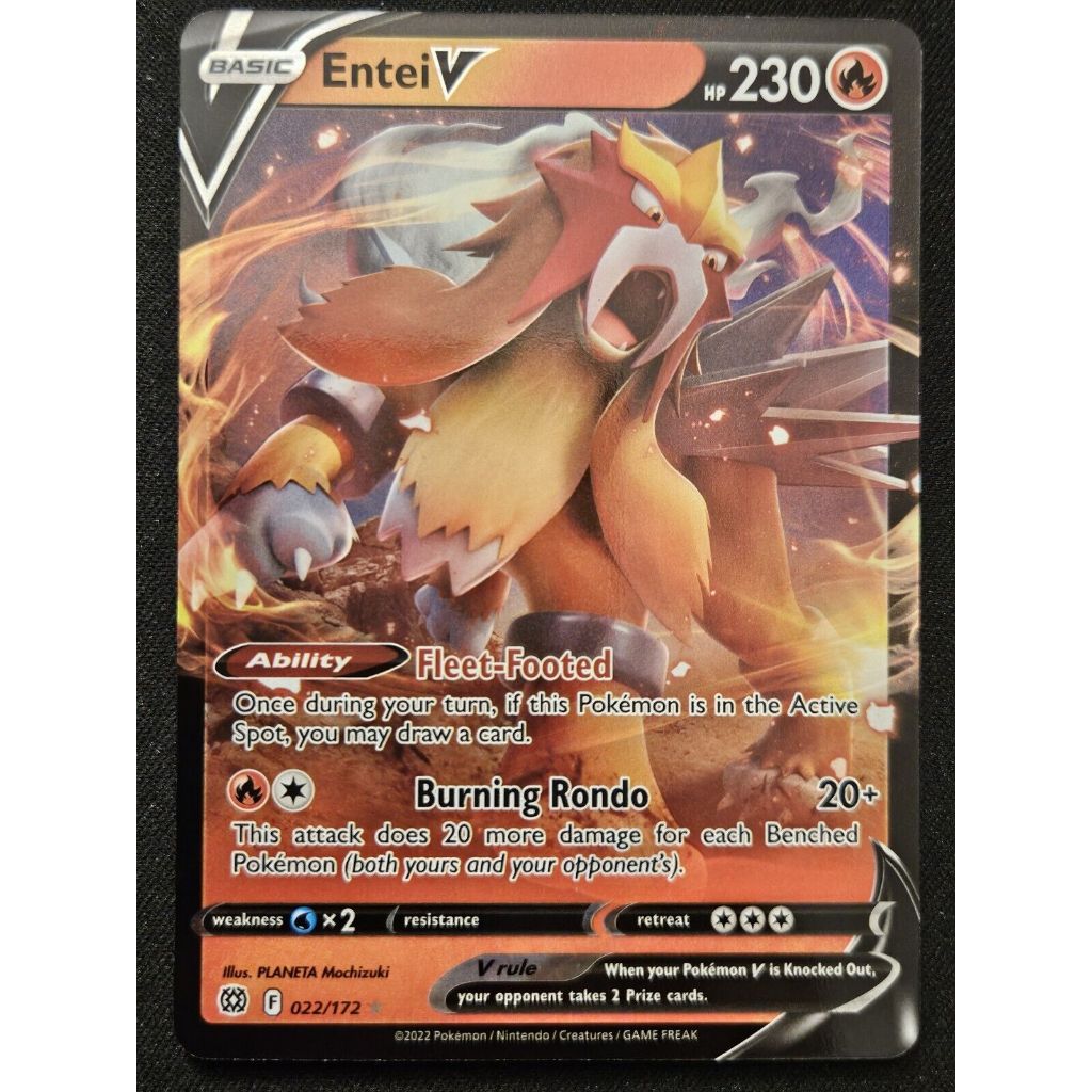 POKEMON ENTEI V 022/172 ULTRA RARE HOLO - BRILLIANT STAR | Shopee Malaysia