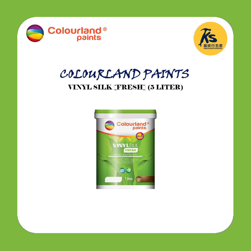 COLOURLAND PAINTS 5 LITER VINYL SILK FRESH | Shopee Malaysia
