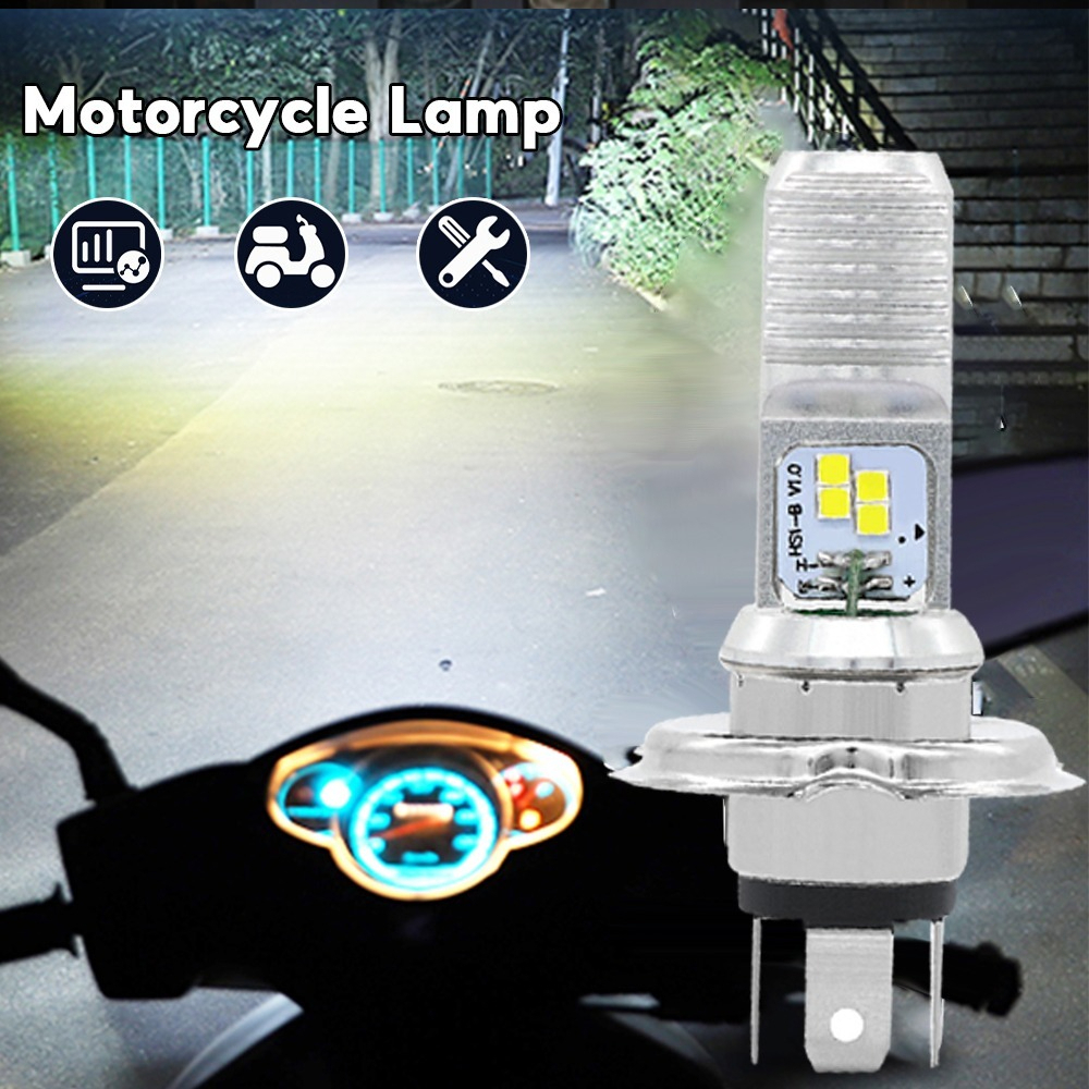 10000Lm H4 LED Moto H6 BA20D LED Motorcycle Headlight Bulbs CSP Lens White Yellow Hi Lo Lamp ...