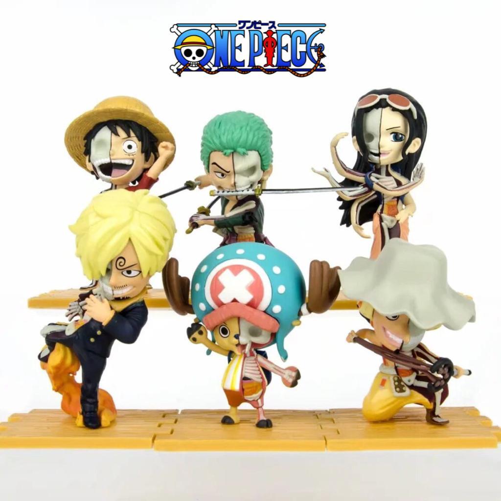 One Piece Xxray Luffy Zoro Sanji Robin Usopp Chopper Mini Figure ...
