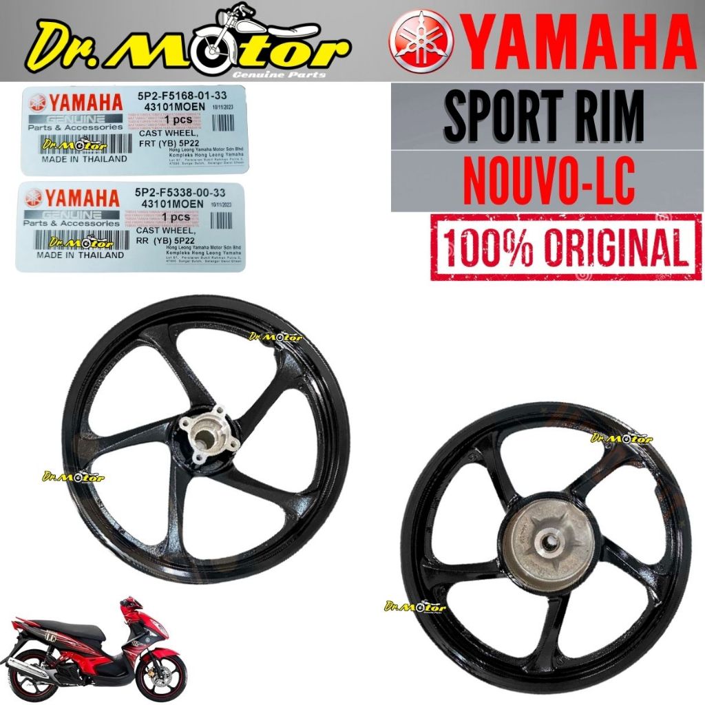 NOUVO LC NOUVOLC Sportrim Cast Wheel Sport Rim Roda Front Rear Ori 5P2 ...
