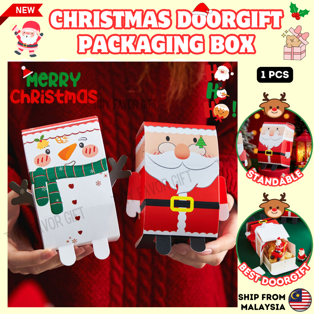 NEW Christmas Santa gift Boxes Cute Santa Claus party favor goodies ...