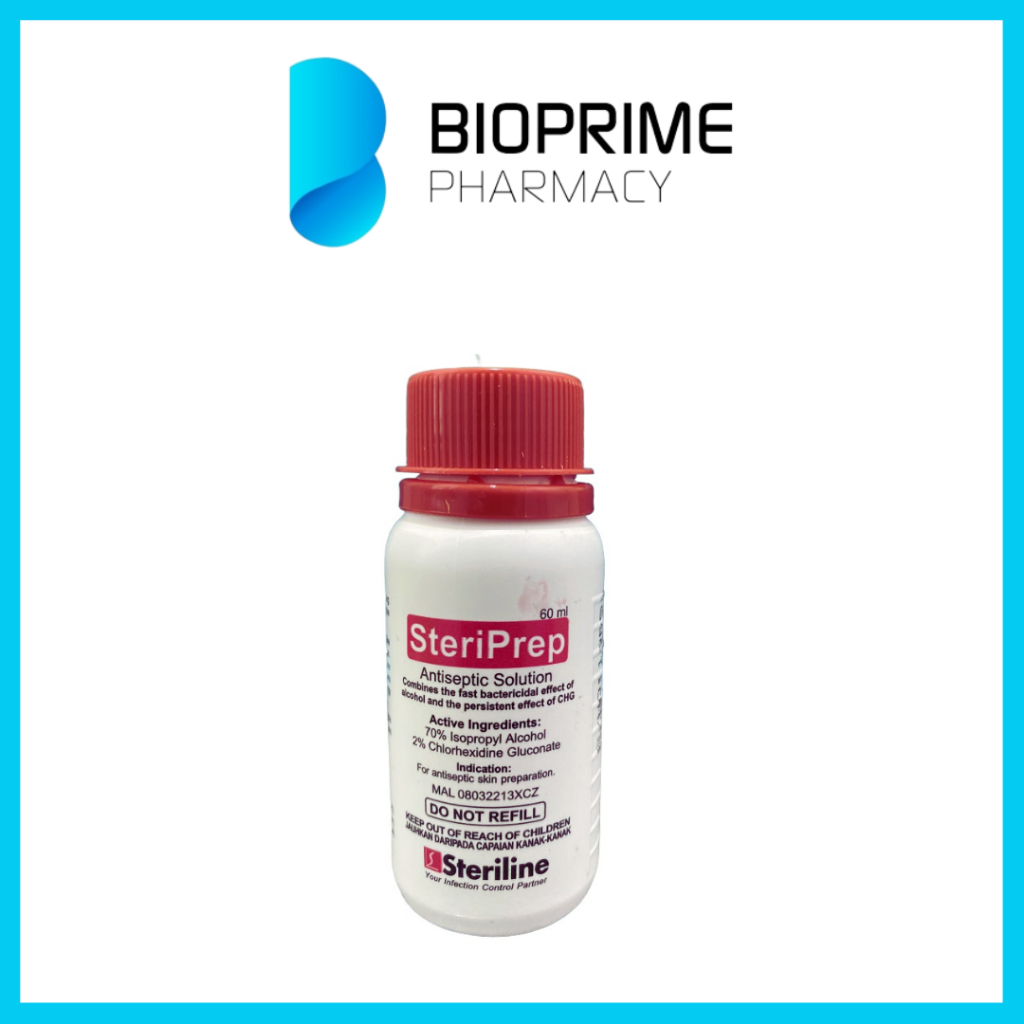 SteriPrep 60ml alcohol based antiseptic disinfectant 60ml | Shopee Malaysia
