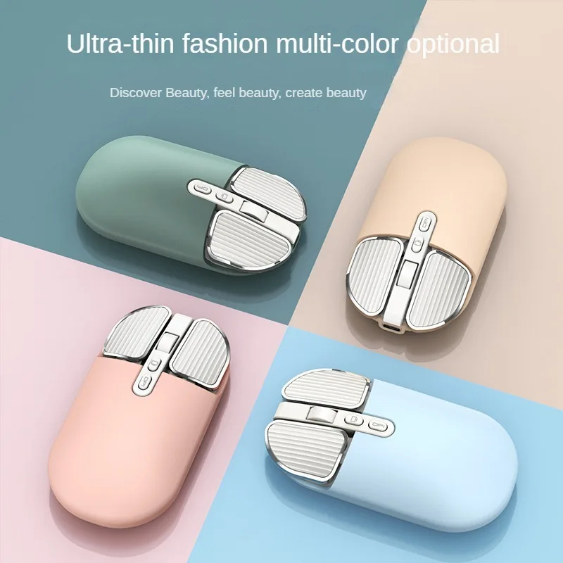 Grace Wireless Mouse Mute Cute Powder Laptop Office Home Charging ...