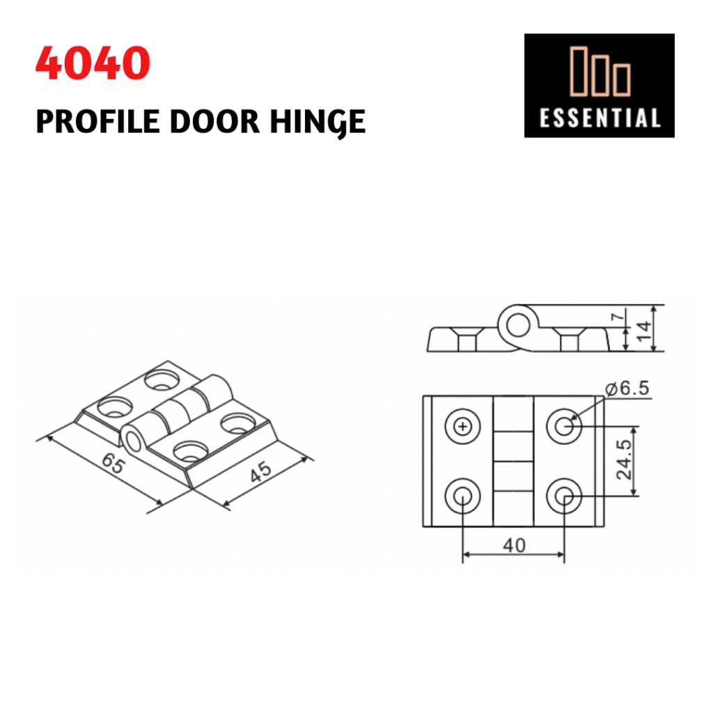 Aluminum Profile Metal Hinges Door Hinge Zinc Alloy For Aluminum ...