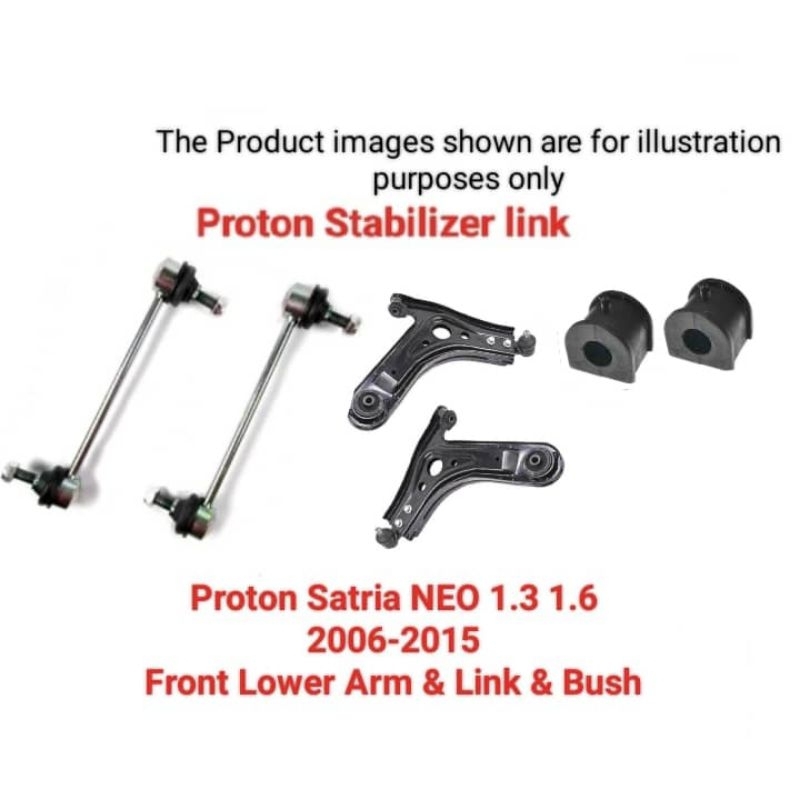 Proton Satria NEO 1.3 1.6 (2006-2015) Front Lower ARM /Stabilizer Link ...