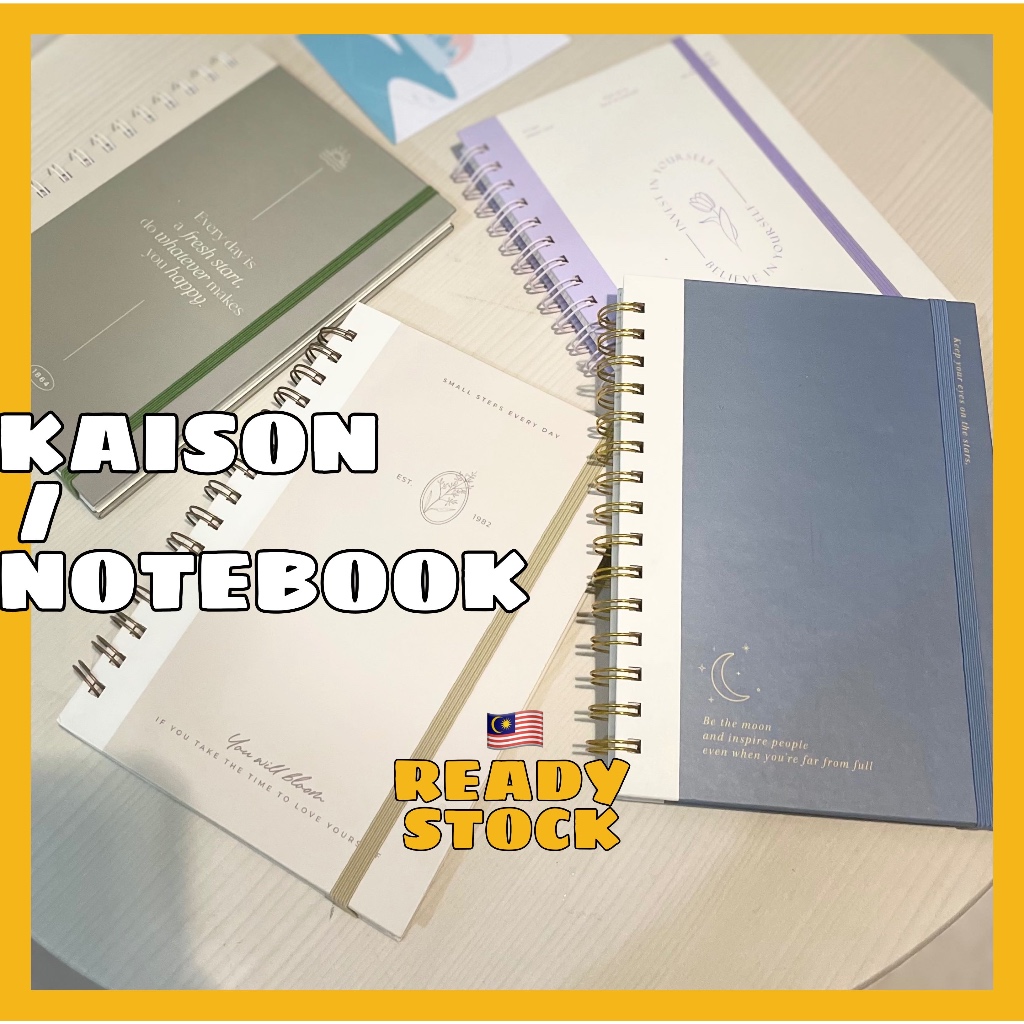 KAISON Notebook / A5 Hard Cover Lined Page Journal / Student Work ...