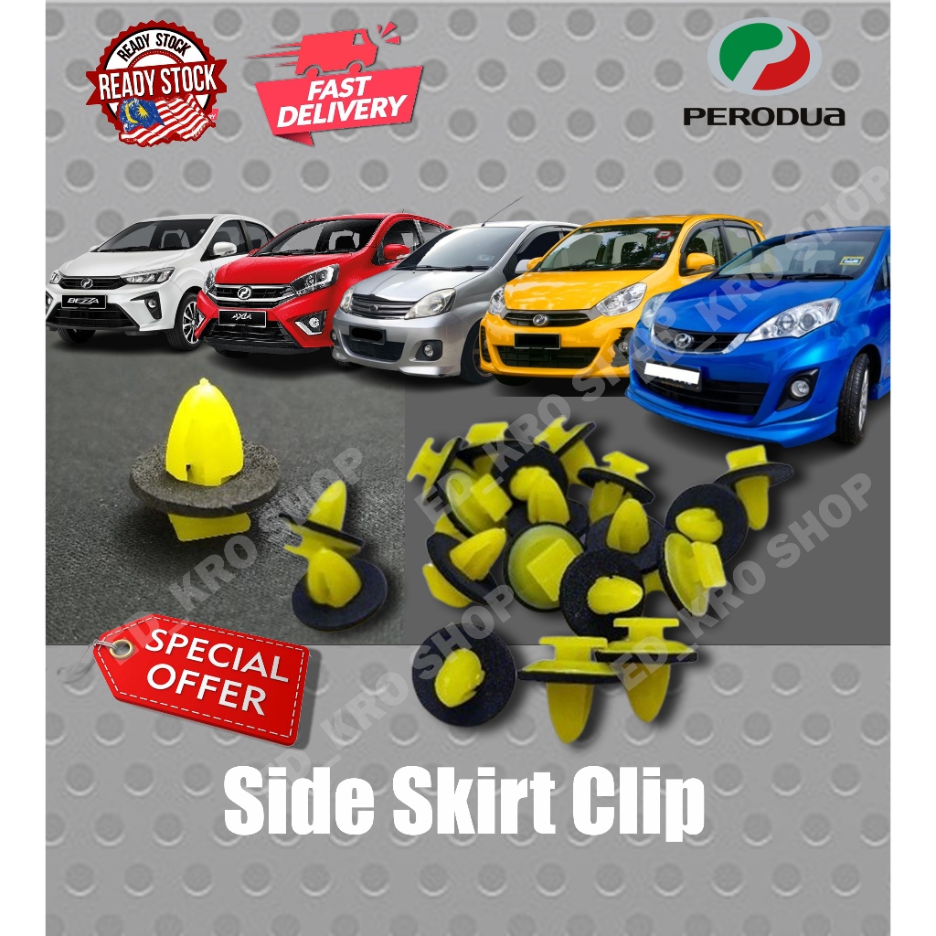 MYVI BEZZA AXIA SIDE SIDE SKIRT CLIPS SKIRTING BODYKIT | Shopee Malaysia