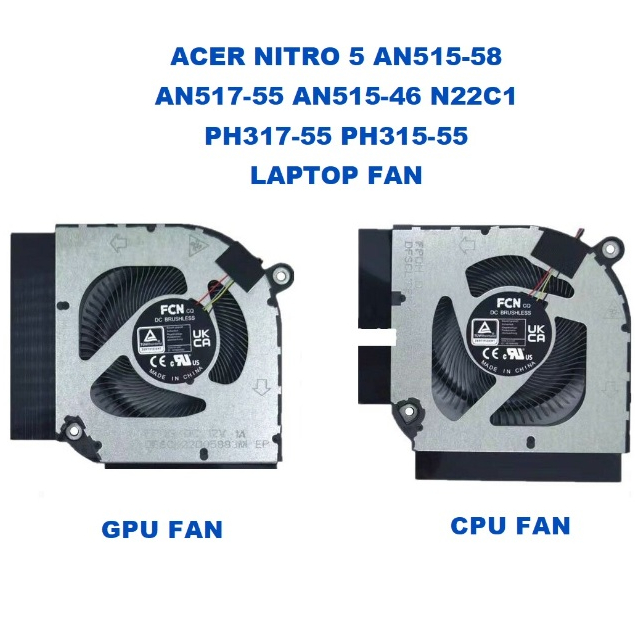 ACER NITRO 5 AN515-58 AN517-55 AN515-46 N22C1 PH315-55 PH317-55 LAPTOP ...