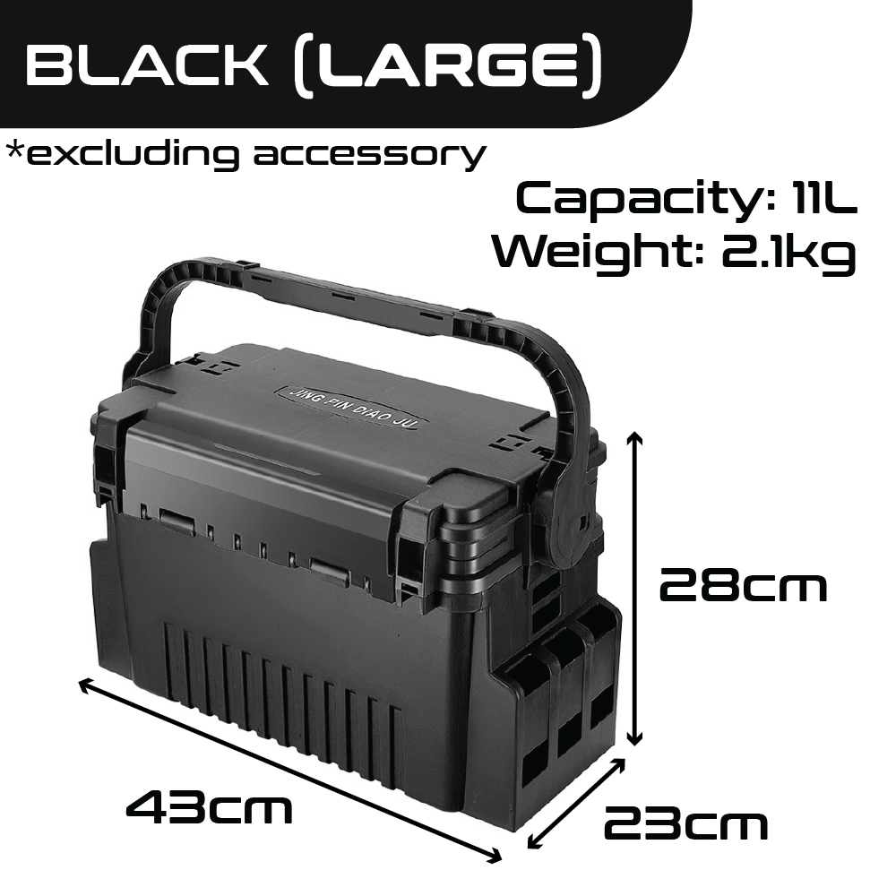 Fishing Tackle Box Mancing Set Fishing Storage Box large Seated Pole ...