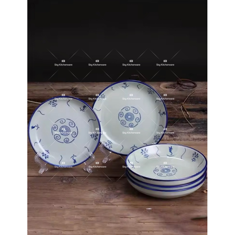 CNY Traditional Design Sunflower Porcelain Dinner Plate Rice Plate ...