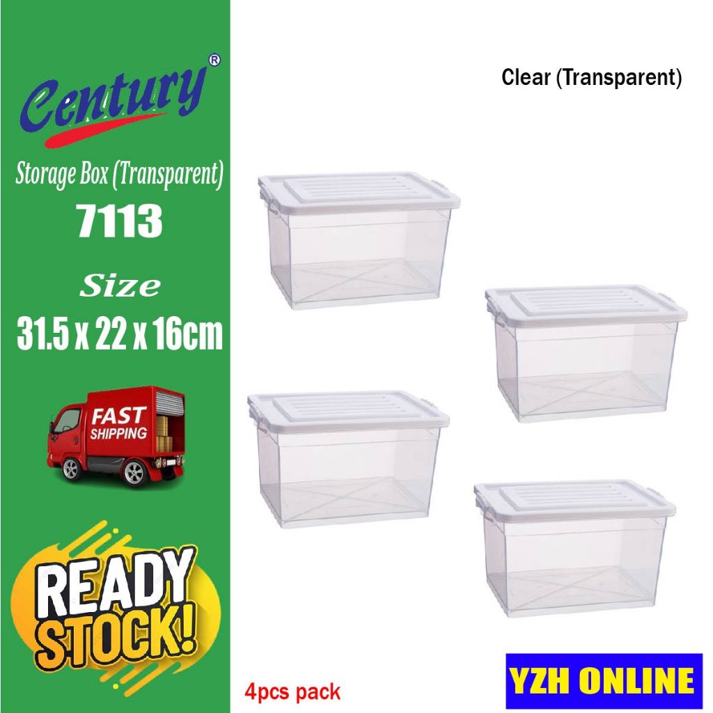 Century Storage Box 7-Liter (Transparent) 7113 - Organize with Clarity ...