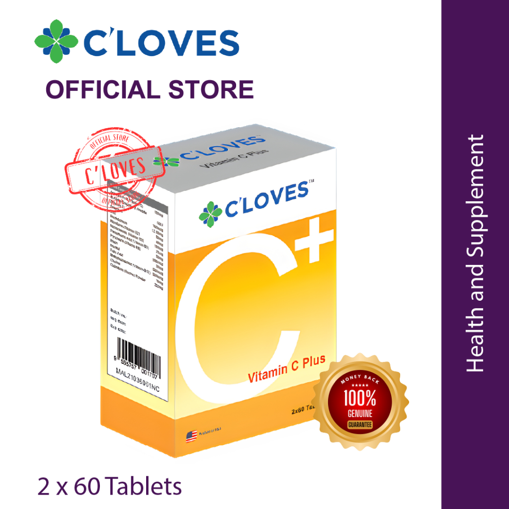 【Official Store】C'loves Vitamin C Plus | Tablet | 2 x 60's | Shopee ...