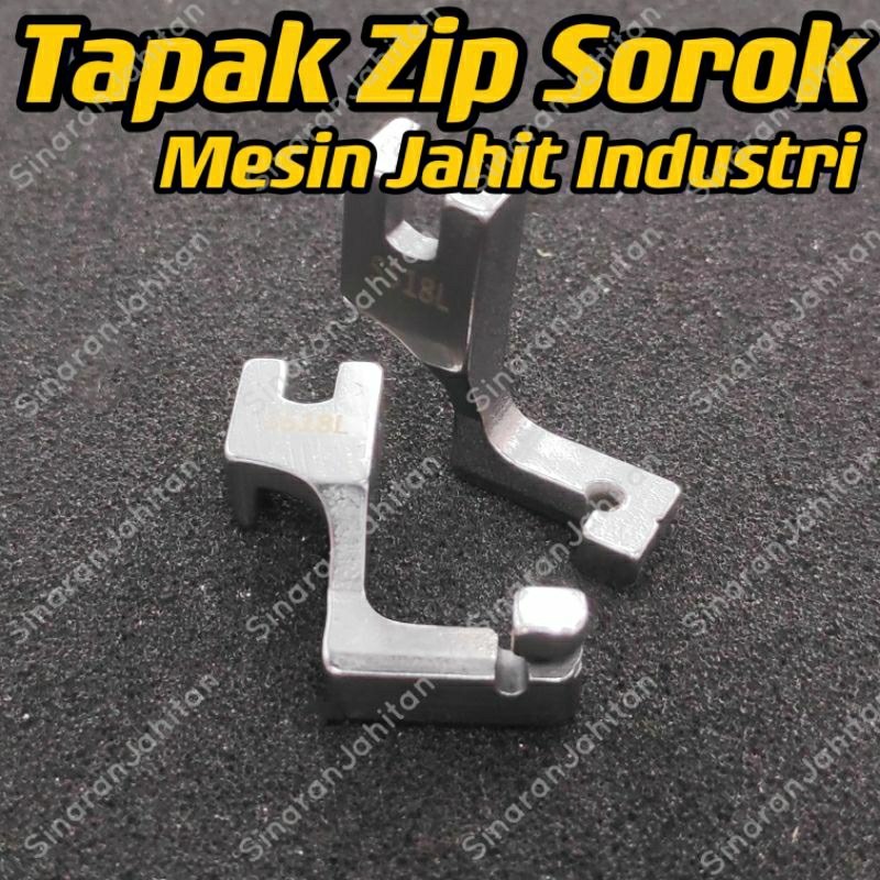 Tapak Zip Sorok Mesin Industri / Invisible Zipper Foot Industrial ...