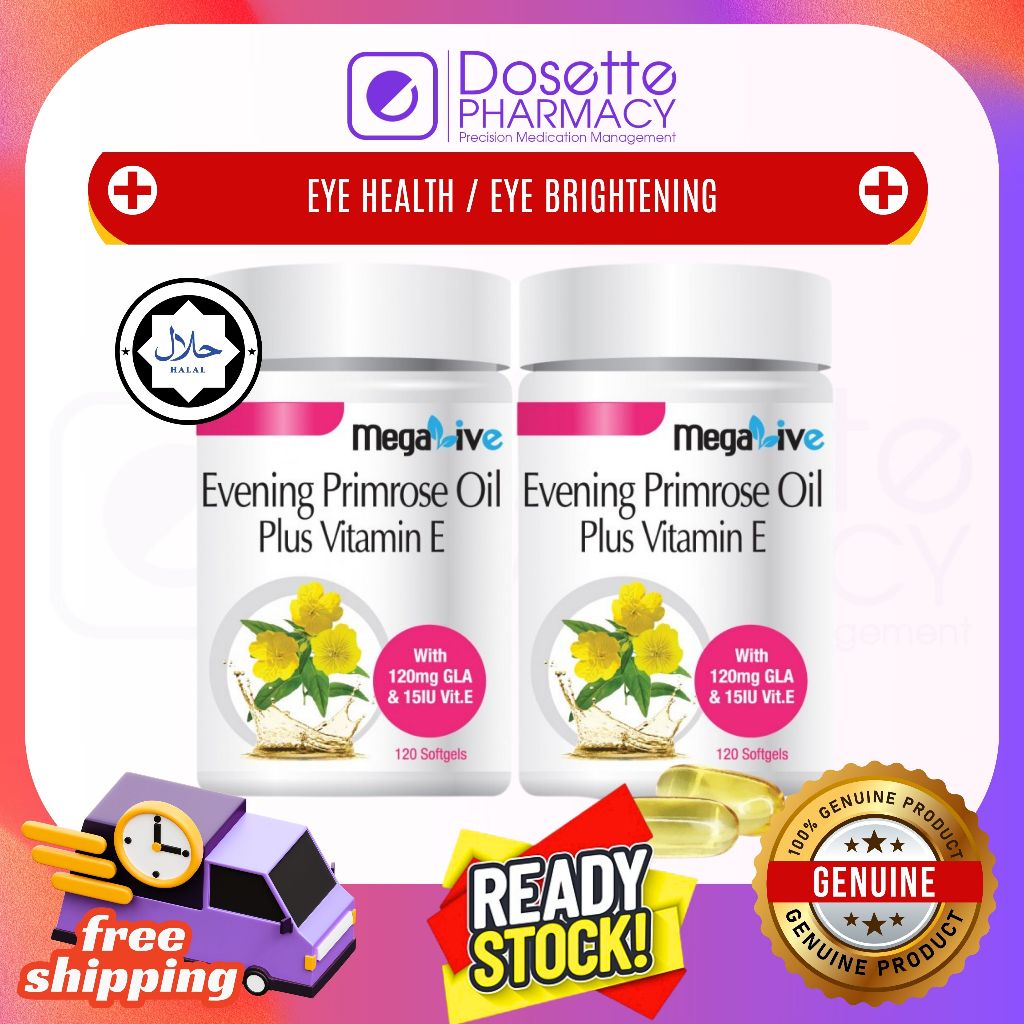 MEGALIVE EPO PLUS VITAMIN E (EXP JUL/2026) 120S - FOR WOMEN HEALTH ...