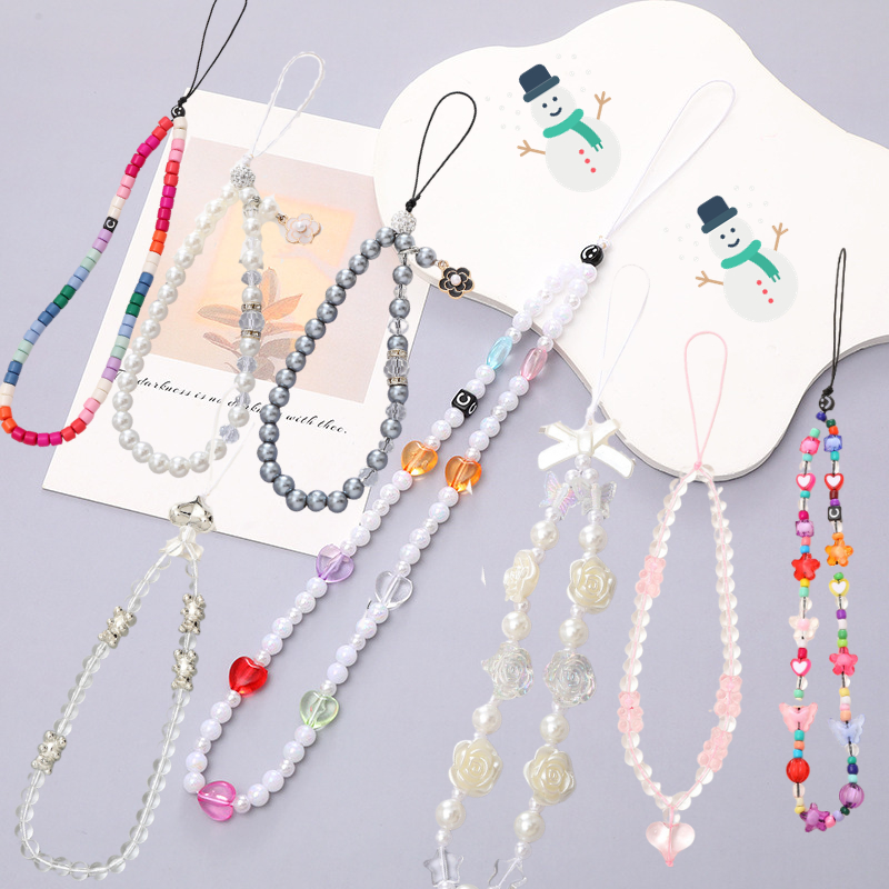Cartoon Hand Strap Universal Ins Fashion Cute Chain Little Bear Love ...