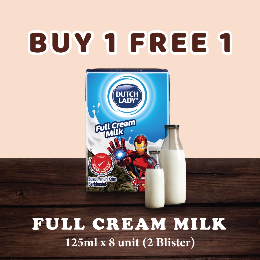 Dutch Lady Marvel Avengers Character 125ml UHT Milk - Full Cream Flavor ...