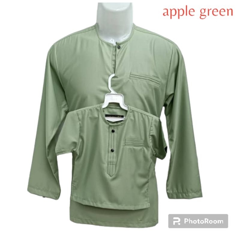 Kurta Lengan Panjang Family Set, Ada 12 color Kain Cotton 100% Xpanas ...