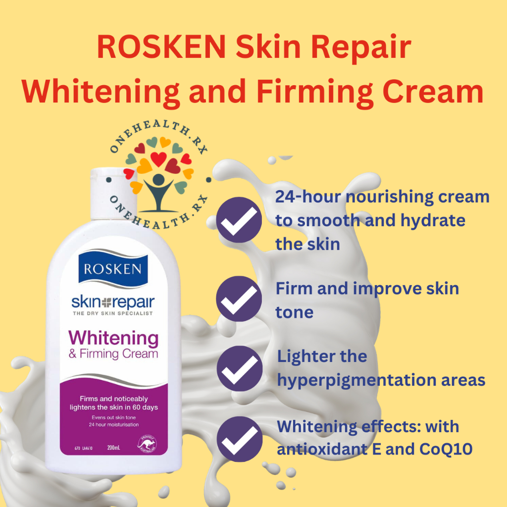 ROSKEN Skin Repair Dry Skin Lotion 400ml/Whitening & Firming Cream ...