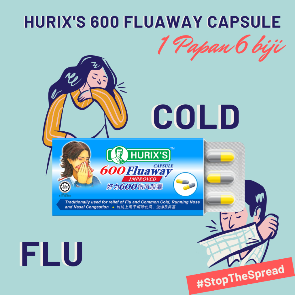 HURIX'S 600 FLUAWAY (1 papan X 6 BIJI ) loose (exp05/24) | Shopee Malaysia