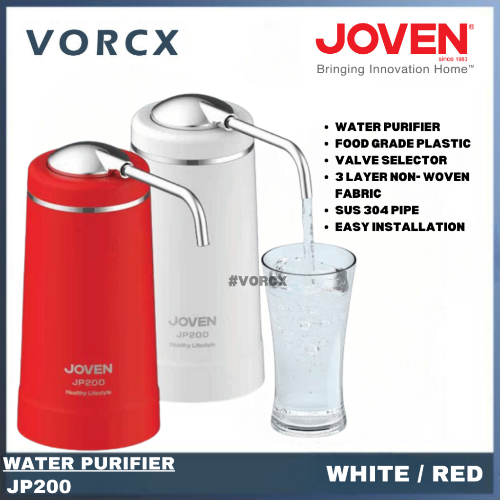 Joven JP200 Water Purifier White / Red Water Filter JP200C | Shopee Malaysia