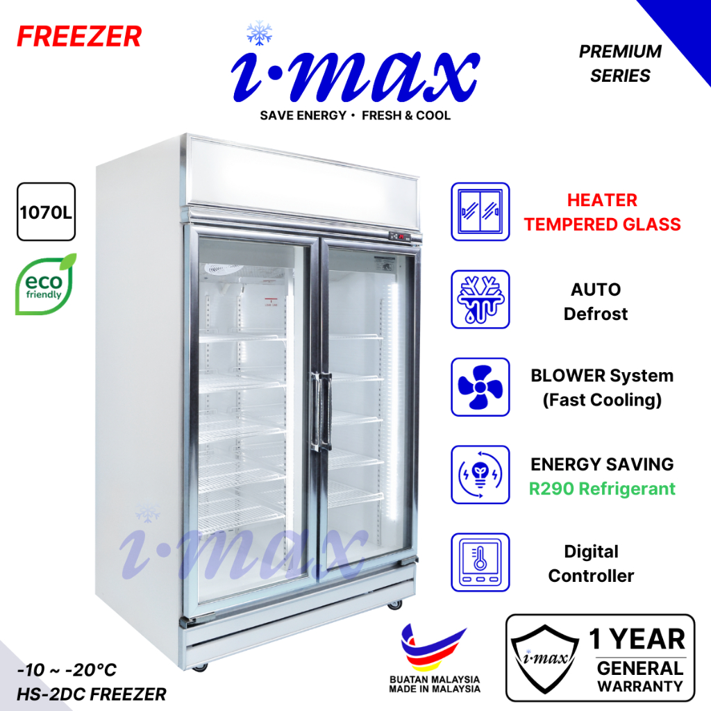 (PREMIUM) Imax 2 Door Display Freezer | Frozen Food | Meat | Commercial ...