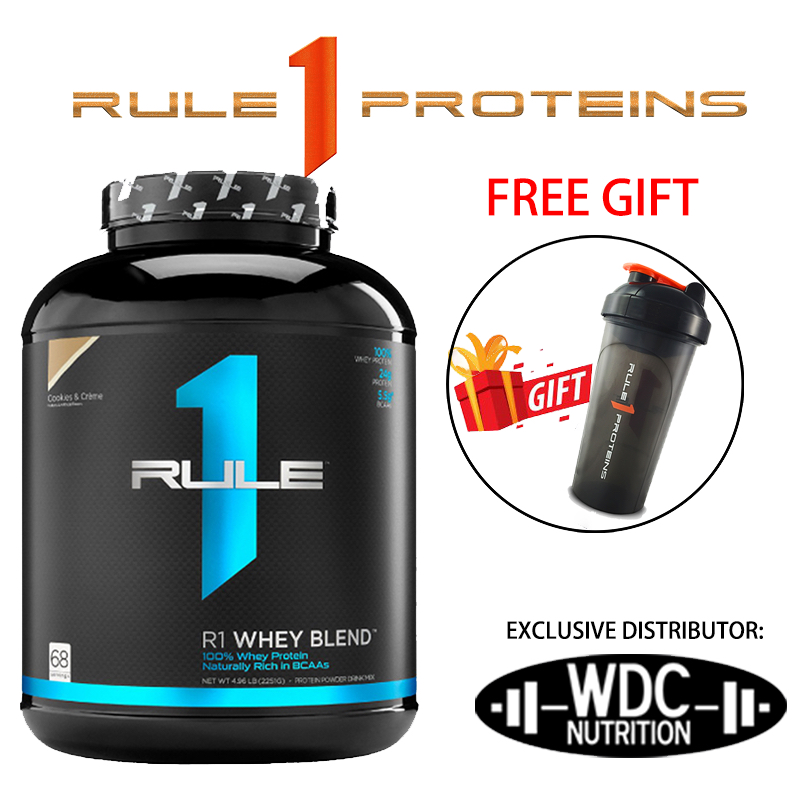Rule 1 Whey Protein Blend Isolate 5lbs -Whey Isolate, Susu gym, ON Gold ...