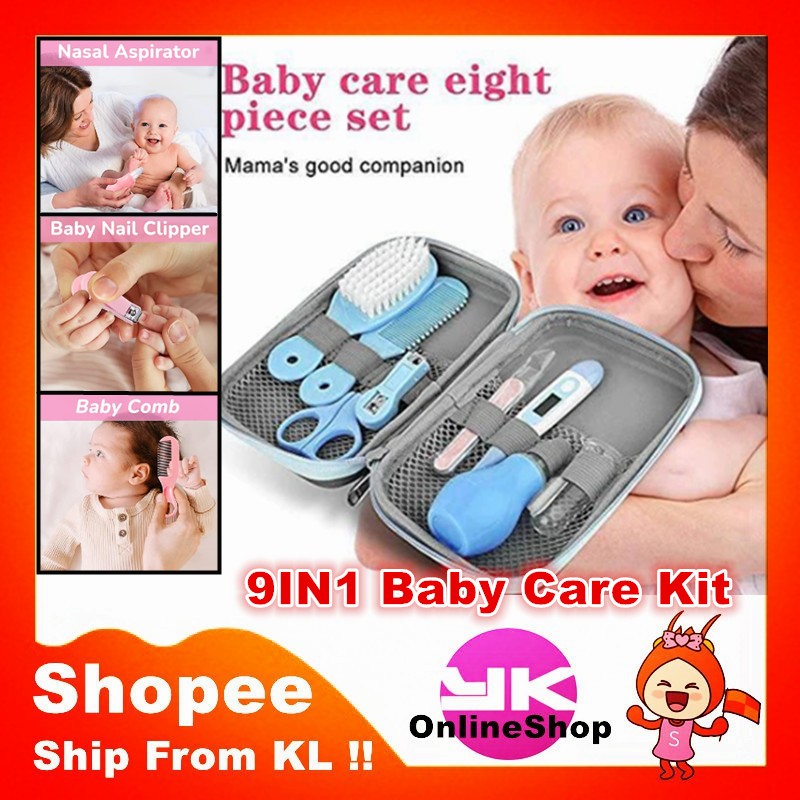 Ship Out Selangor - Baby Care Kit 8pcs Grooming Set with pouch Nasal ...