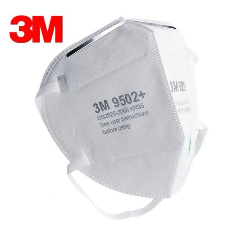 3M 9502+ (10pcs/20pcs/40pcs) N95/KN95 FLAT FOLD PARTICULATE RESPIRATOR ...