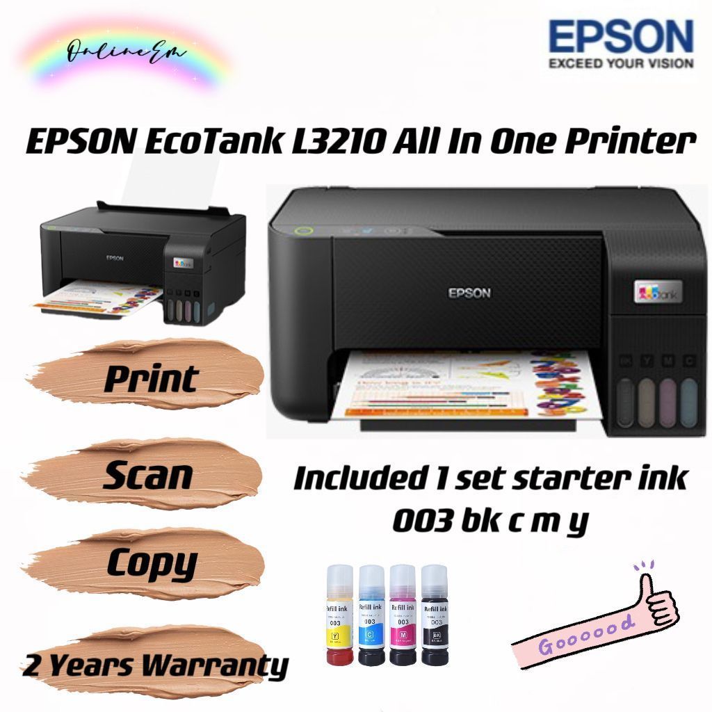 Epson Ecotank L3110 Aio Ink Tank Printer Shopee Malaysia