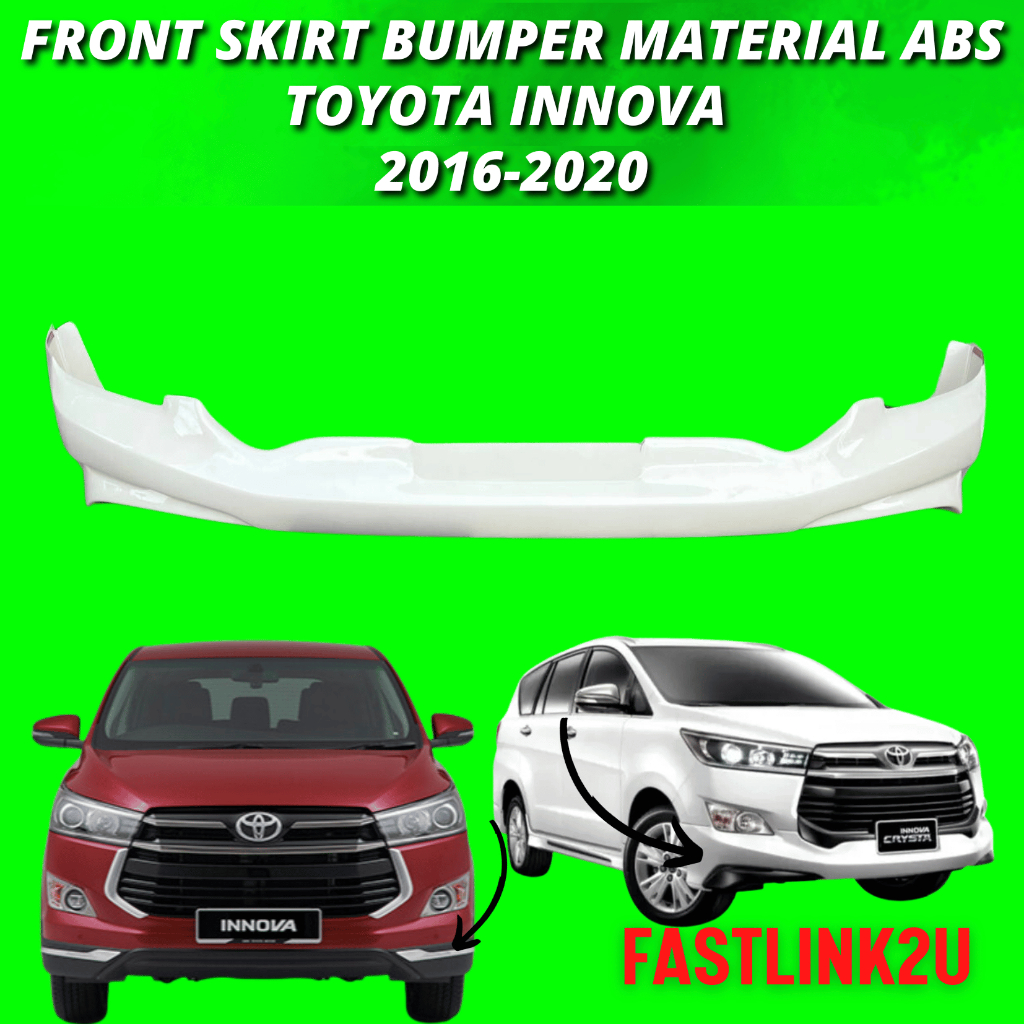 Toyota Innova 2016 - 2020 Front Skirt Bumper Depan Skirt Skirting ...