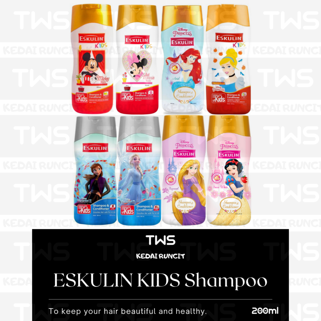 Eskulin Kids Princess Disney Kids Mickey Shampoo And Conditioner 200ML ...