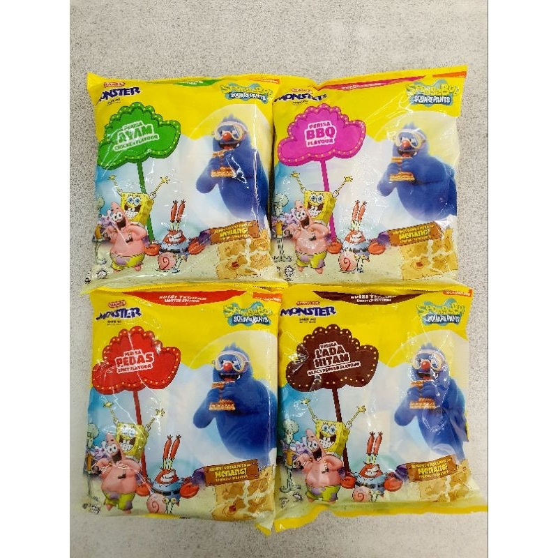 25g x 8pcs Mamee Monster Snek Mi Noodle Snack Spongebob Squarepants ...