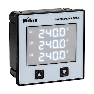 MIKRO DM36A/DM36V 3PHASE DIGITAL METER (NEW MODEL) | Shopee Malaysia