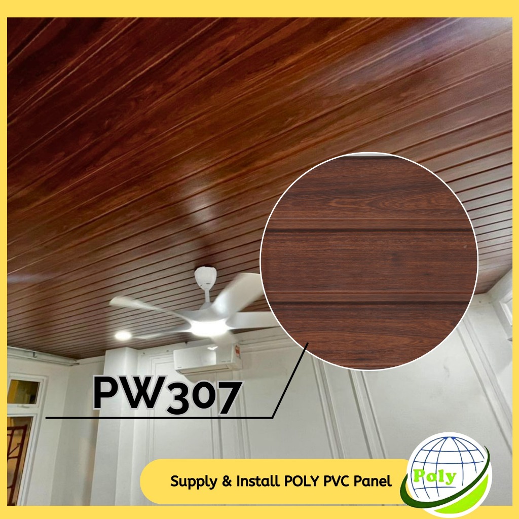 🔥 10 FT PVC Ceiling Wall Panel 🔥 Home Ceiling/Wall Waterproof 30cm x 9mm (Ready Stock) | Shopee ...