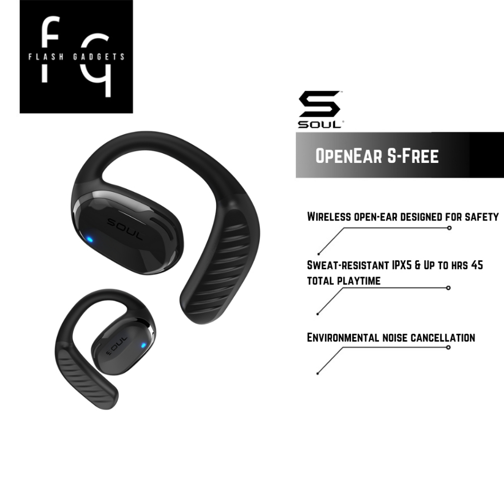 Soul OpenEar S-Free Premium True Wireless Air Conduction Headphones I 1 ...