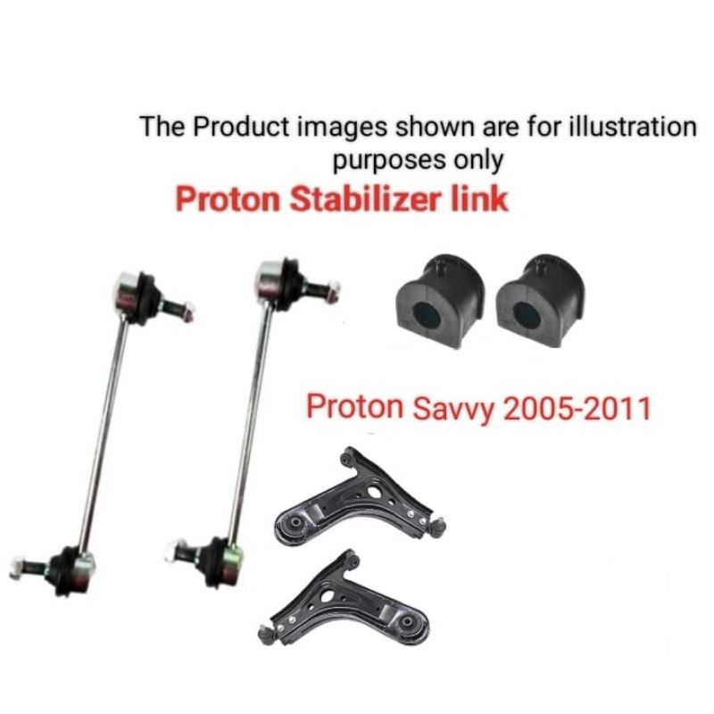 Proton Savvy 2005-2011 FRONT Lower Arm Stabilizer Link Stabilizer Bush ...