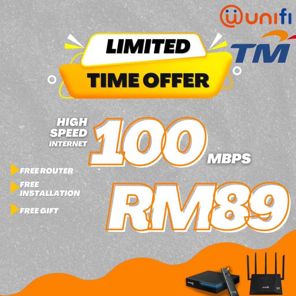 UNIFI Home Fibre High Speed Internet - Free Modem & Router (Free ...