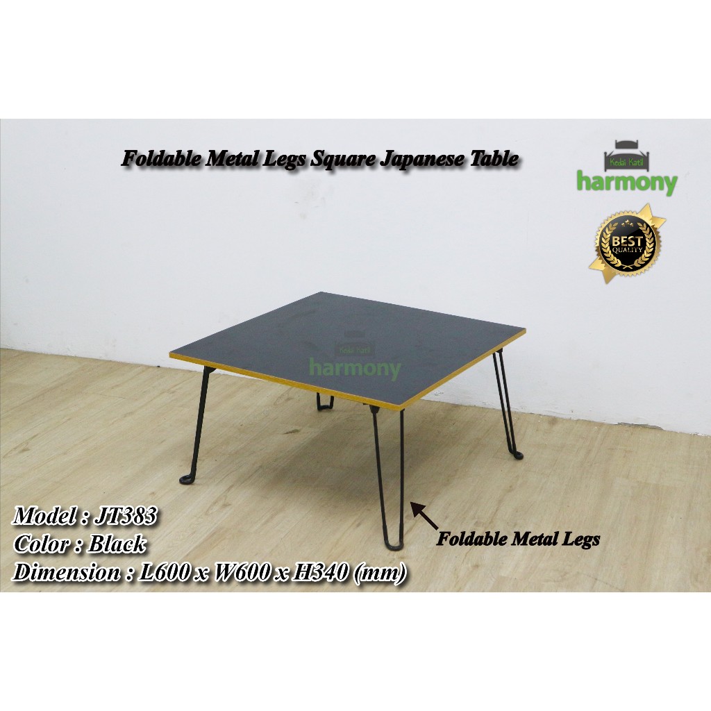 Harmony Wooden Meja Jepun 600mm x 400mm / Meja Jepun Lipat / Foldable ...